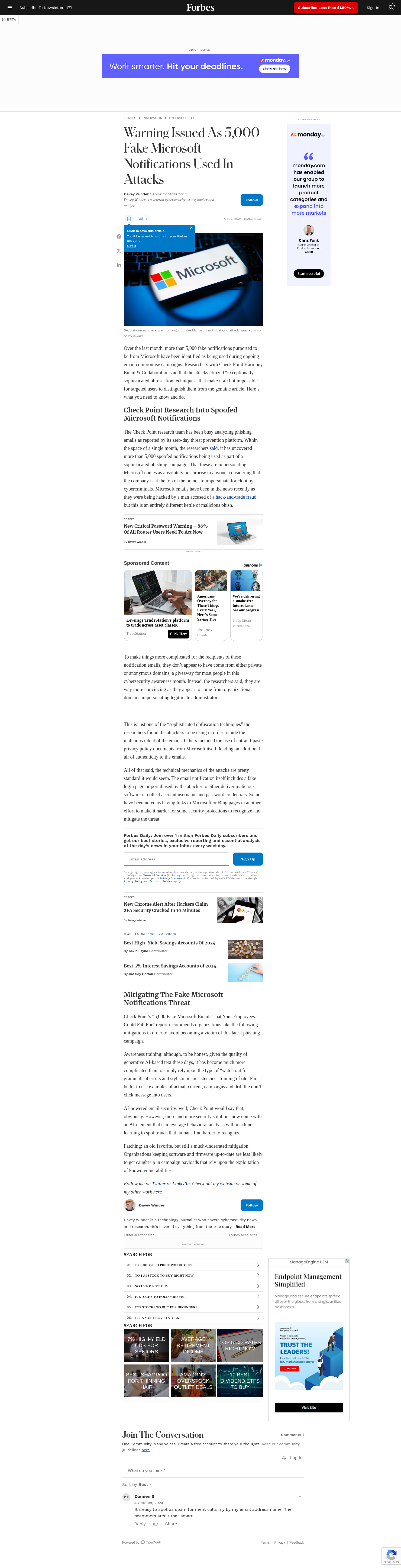 Article | Warning Issued As 5,000 Fake Microsoft Notifications Used In ...