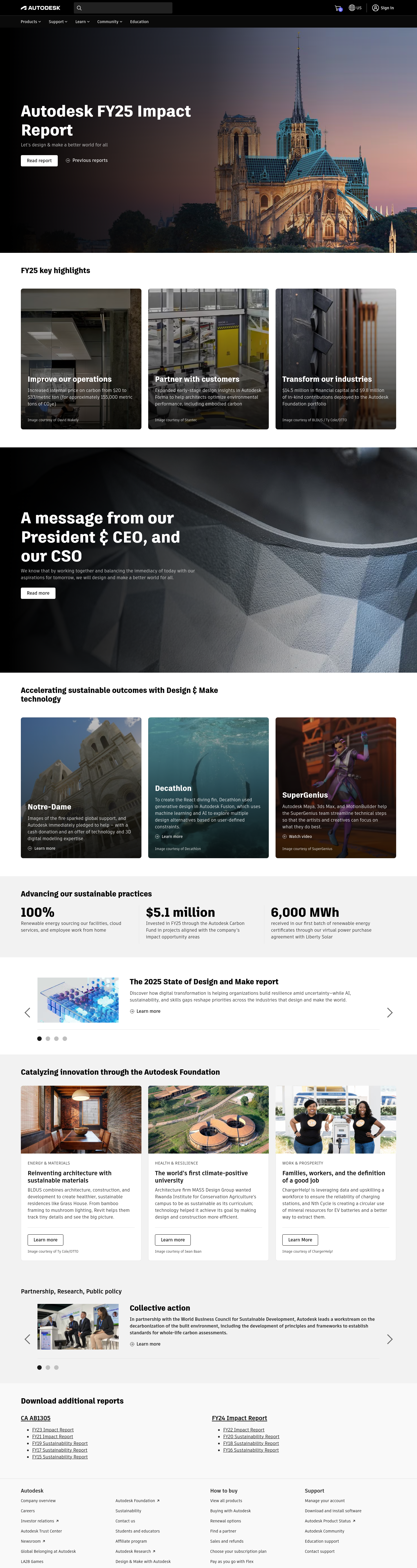 Autodesk Impact Report 2025 | Autodesk Sustainability | Autodesk